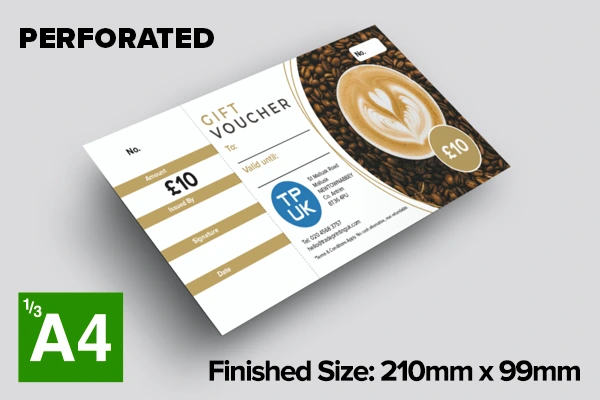 Custom Gift Voucher & Ticket Adobe Templates | TradePrintingUK