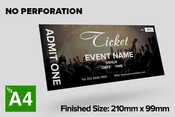 Custom Gift Voucher & Ticket Adobe Templates | TradePrintingUK