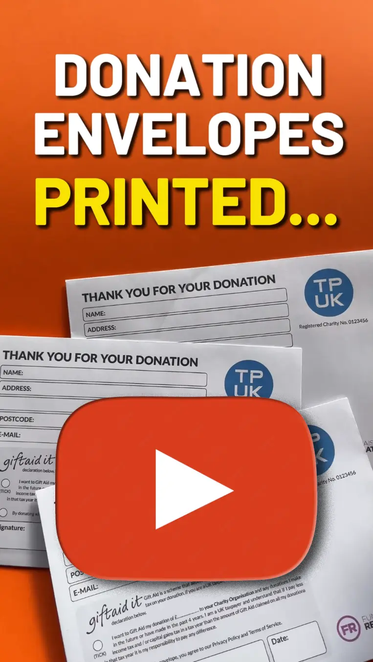 DONATION Envelopes printed DL or C6 from £19