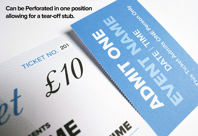 Event TICKET Printing from £28 | Numbering & Tear-Off Stubs