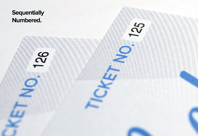 Event TICKET Printing from £28 | Numbering & Tear-Off Stubs