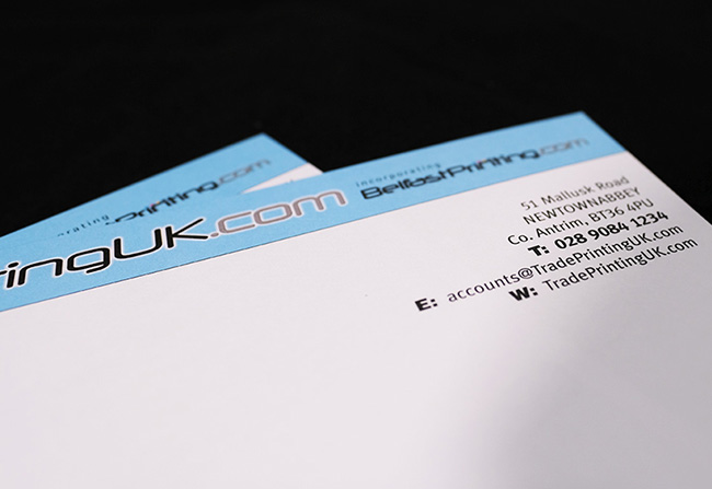 LETTERHEAD printing on Headed Paper from £19 delivered