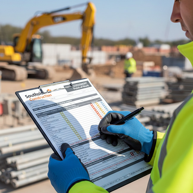 POINT OF WORK Risk Assessment template printed £62