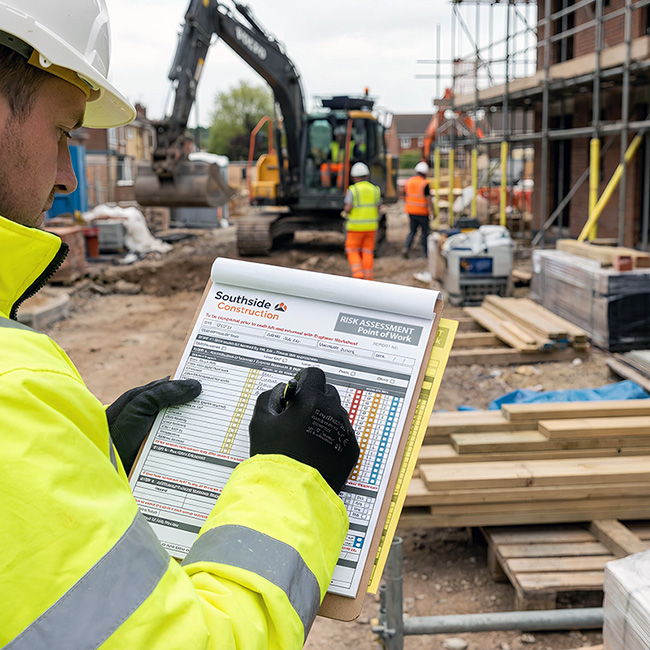 POINT OF WORK Risk Assessment template printed £62