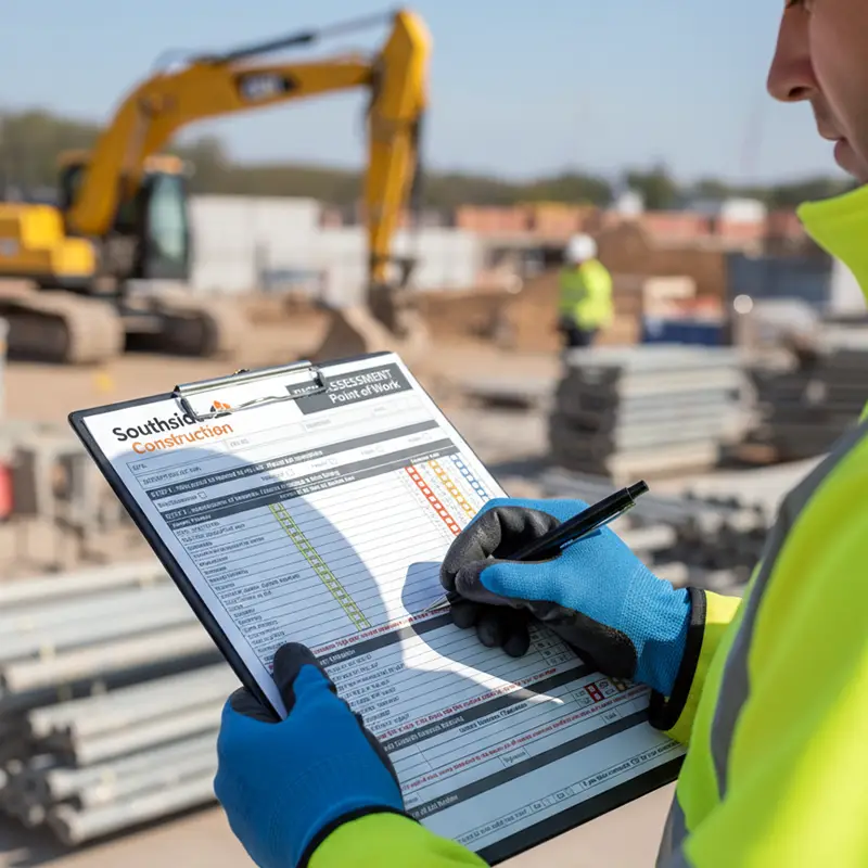 POINT OF WORK Risk Assessment template printed £62